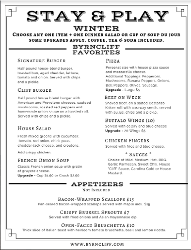 Cross Country Ski Vacation Packages in Western New York BYRNCLIFF